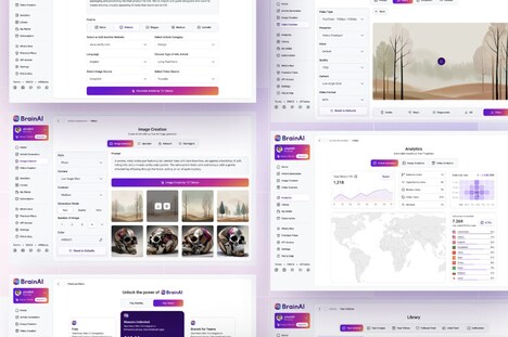 AI Platform UI Tools : BrainAI UI Kit