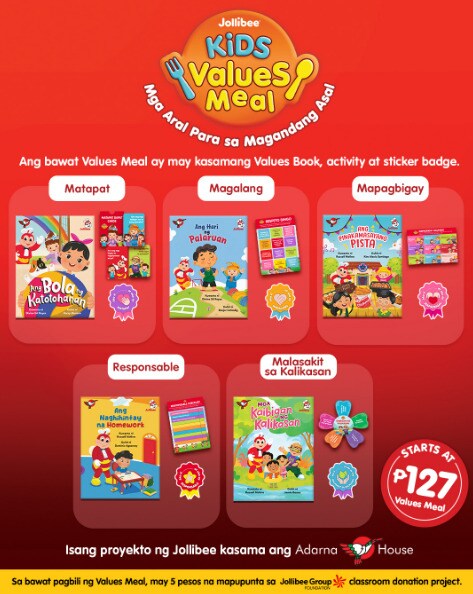 Literature-Based QSR Promotions : jollibee values meals