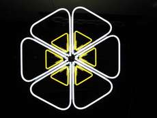 Geometric Lighting Fixtures: The Modern Twelve Piece Lamp by Roger Borg