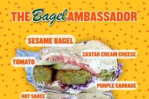 Falafel Bagel Sandwiches : Bagel Ambassador Sandwich