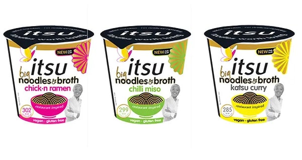 Restaurant-Inspired Instant Noodle Cups : Itsu Noodles & Broth