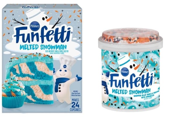 Melting Wintery Baking Products : Pillsbury Funfetti Melted Snowman