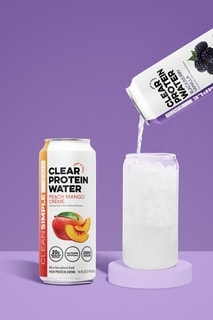 Refreshing Canned Protein Beverages : Clear Protein Water