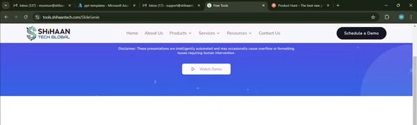 Presentation Creation Tools : SlideGenie