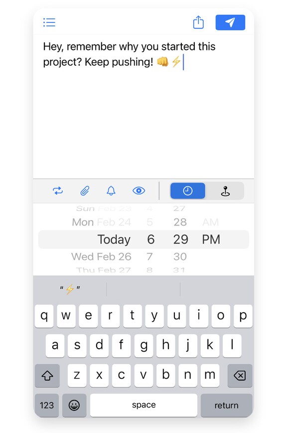 Future Message Reminders : HiFutureSelf