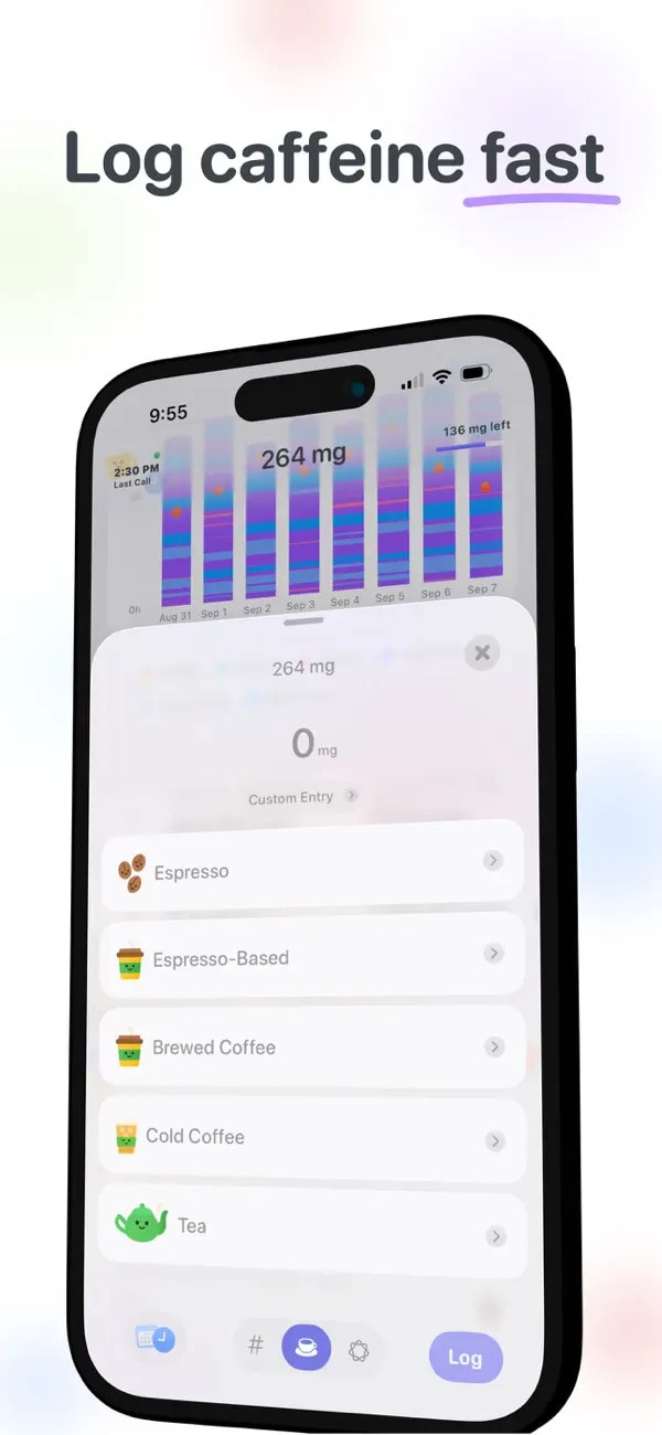Caffeine Intake-Tracking Apps : Alyx app