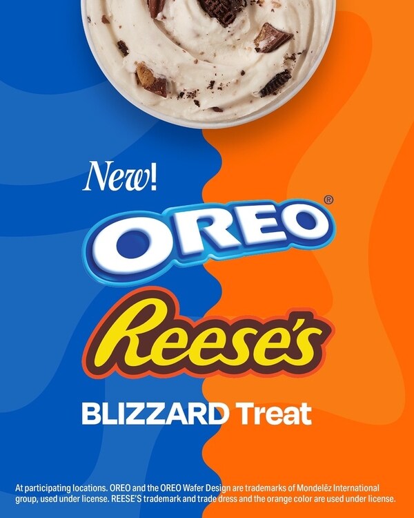 Frozen Co-Branded Candy Desserts : Oreo Reese's Blizzard