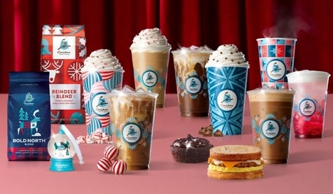 Expansive Seasonal Cafe Menus : the Caribou Coffee holiday menu