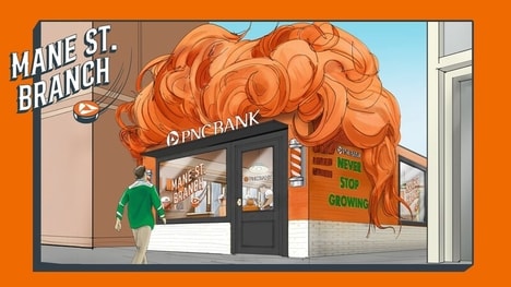 Hockey Hair-Inspired Pop-Ups : PNC Bank