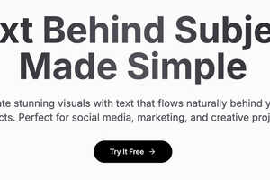 Text Overlay Tools : Text Behind Photo