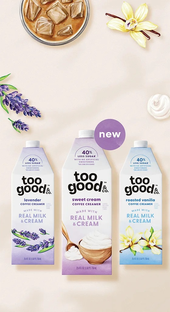 Low-Sugar Coffee Creamers : Too Good & Co. Coffee Creamers