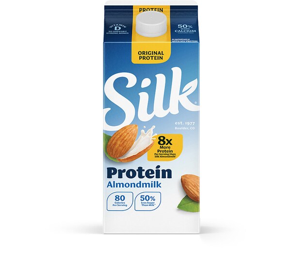 High-Protein Almond Alt Milks : Silk Protein