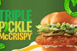Ultra Pickle-Flavored Chicken Burgers : Triple Pickle McCrispy