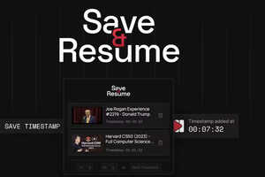 Video Timestamp Managers : Save & Resume