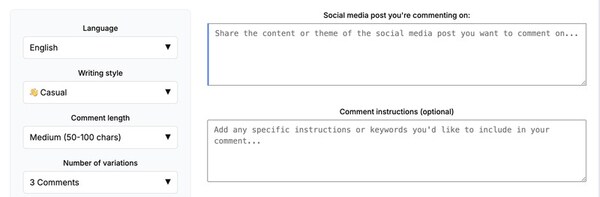 AI Comment Tools : Easy Comment Generator