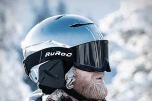 Mirrored Winter Sport Helmets : Ruroc Chrome Snow Helmet