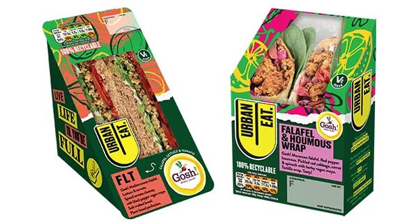 Collaboration Prepackaged Plant-Based Foods : Gosh! and Urban Eat