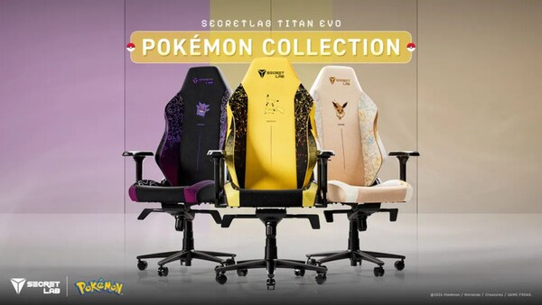 Anime-Themed Gamer Chairs : Secretlab TITAN Evo Pokémon Collection