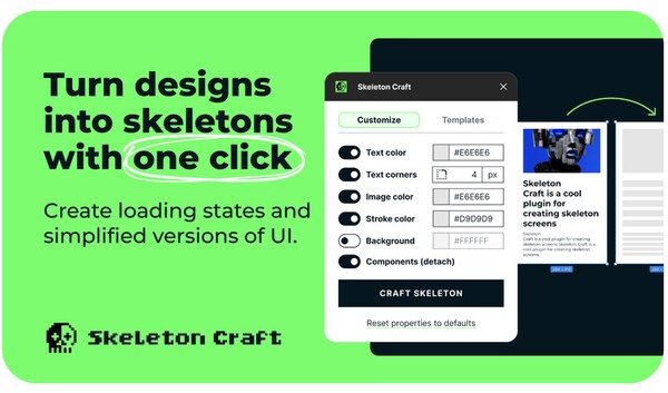 UI Design Plugins: Skeleton Craft Generates Skeleton Screens Directly ...