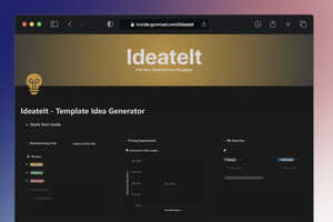 Template Idea Generators : IdeateIt