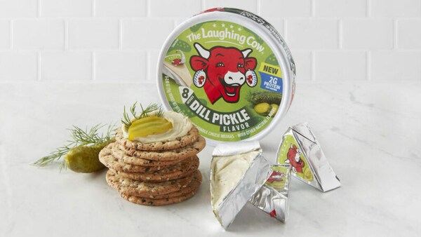 Spreadable Pickle-Flavored Cheeses : The Laughing Cow Dill Pickle Flavor