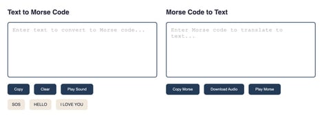 Morse Code Converters : Morse Code Translator
