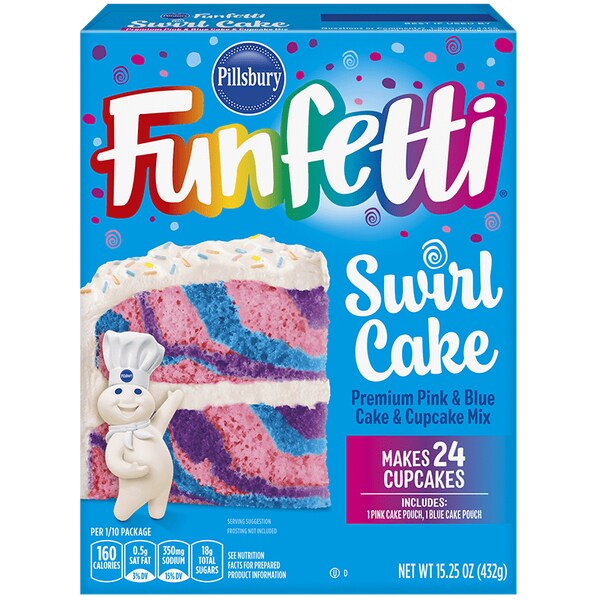 Chromatic Foodie Baking Mixes : Pillsbury Funfetti Swirl Cake