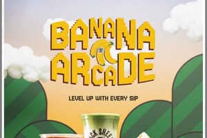 Banana-Themed Cafe Arcade Menus : Black Sheep Coffee Banana Arcade