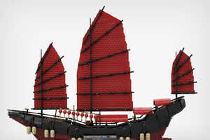Ornate Maritime Builds : LEGO Chinese Junk Ship Model