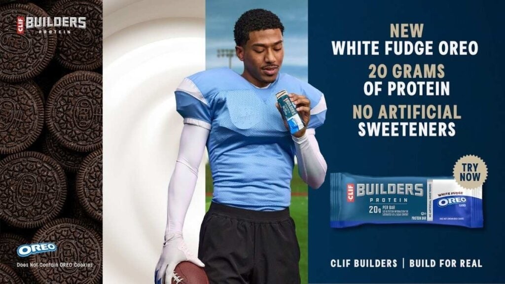 Sandwich Cookie Protein Bars : CLIF BUILDERS White Fudge OREO