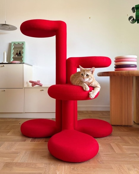 Upholstered Cat Trees : Chunky Cat Tree