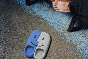 Icon-Inspired Footwear: Finder Flip-Flops Reinterpret the macOS Icon as ...