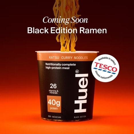 High-Protein Instant Ramen Pots: Huel Black Edition Ramen Boasts 40 ...