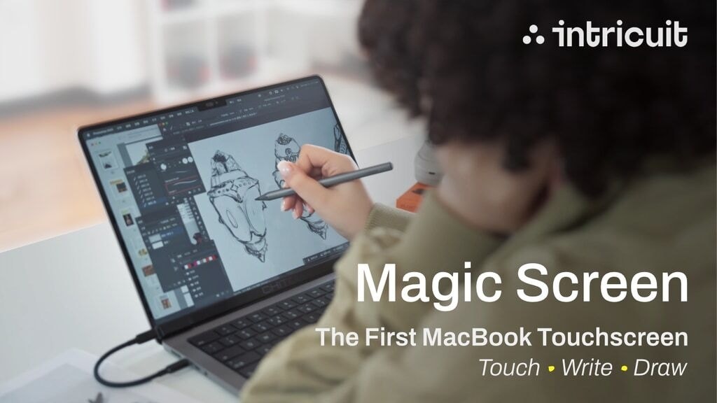 Supplemental Laptop Touchscreen Overlays: The Intricuit Magic Screen ...