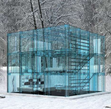 Transparent Homes: This Concept House is Made Completely from Glass