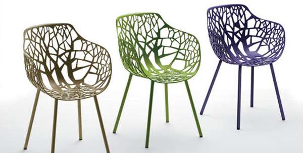 Latticed Branch Seats : forest chair