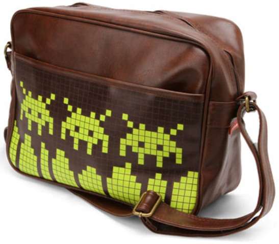 Retro Gamer Satchels : Space Invaders messenger bag