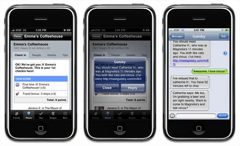 SMS Introductions : gatsby mobile app