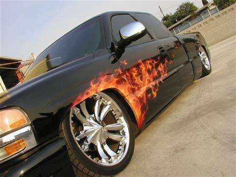 Cars With Flame Paint Jobs