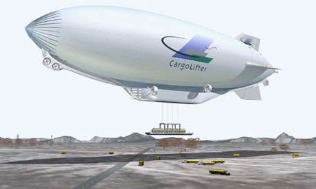 Freight Blimps : Helium-powered airships