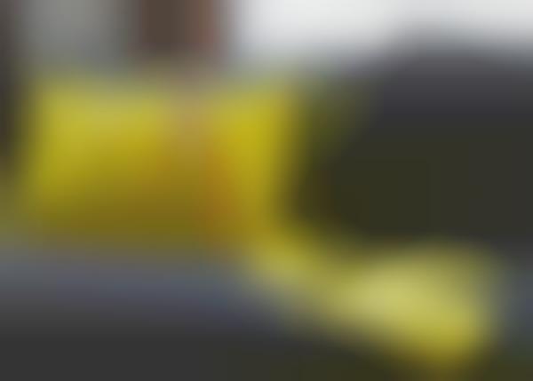 Spilled Condiment Cushions : Mustard Spill Pillow