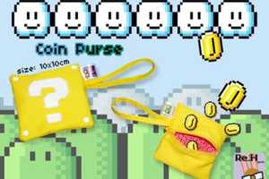 Gamer Change Pouches : Super Mario Coin Purse