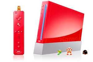 Color-Coded Consoles : Mario Red Wii