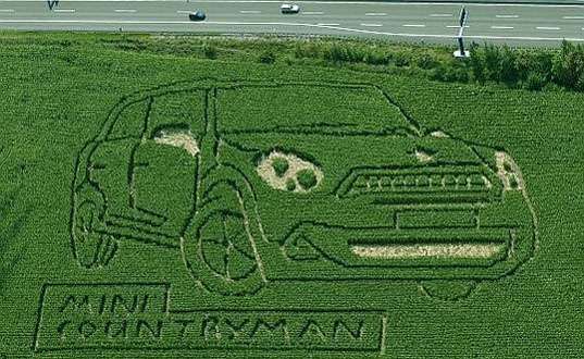 Crop Circle Car Campaigns : Mini Cooper Kiwi