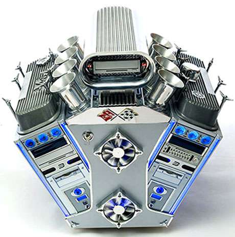 V8 Engine Computer Cases : V8 Engine Computer Case