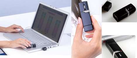 Makeup PC Peripherals : crystal lipstick mouse