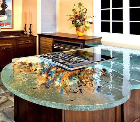 Artistic Glass Kitchens : ThinkGlass countertops