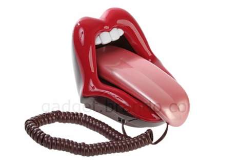 Tongue-Tied Telephones : juicy tongue stretching phone