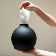 Tissue Paper Vases : paper pot