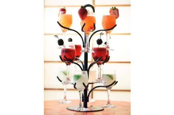 Arboreal Alcohol Holders : sushisamba cocktail tree